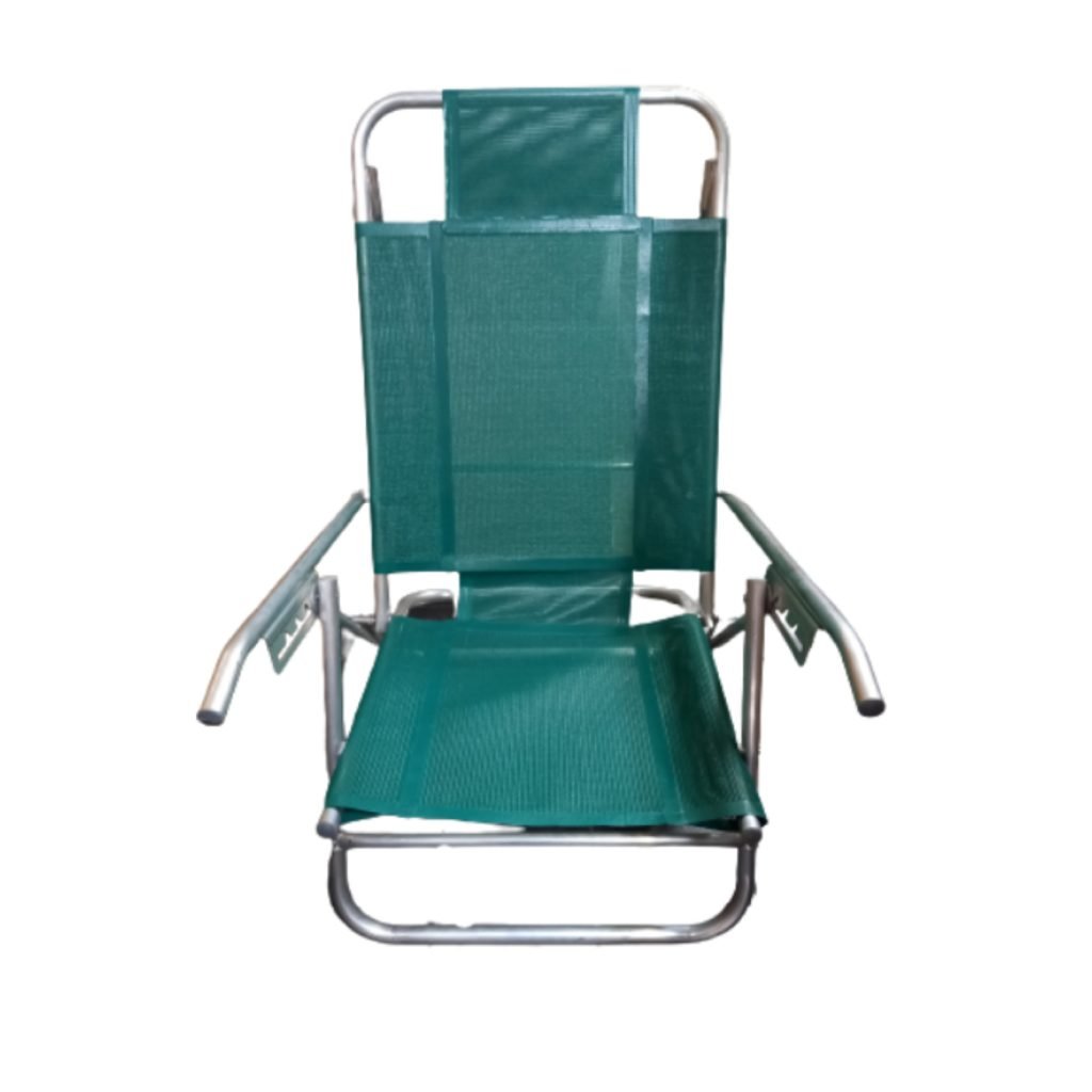 Reposera 5 posiciones aluminio reforzada Bienestar baja - Cerezas