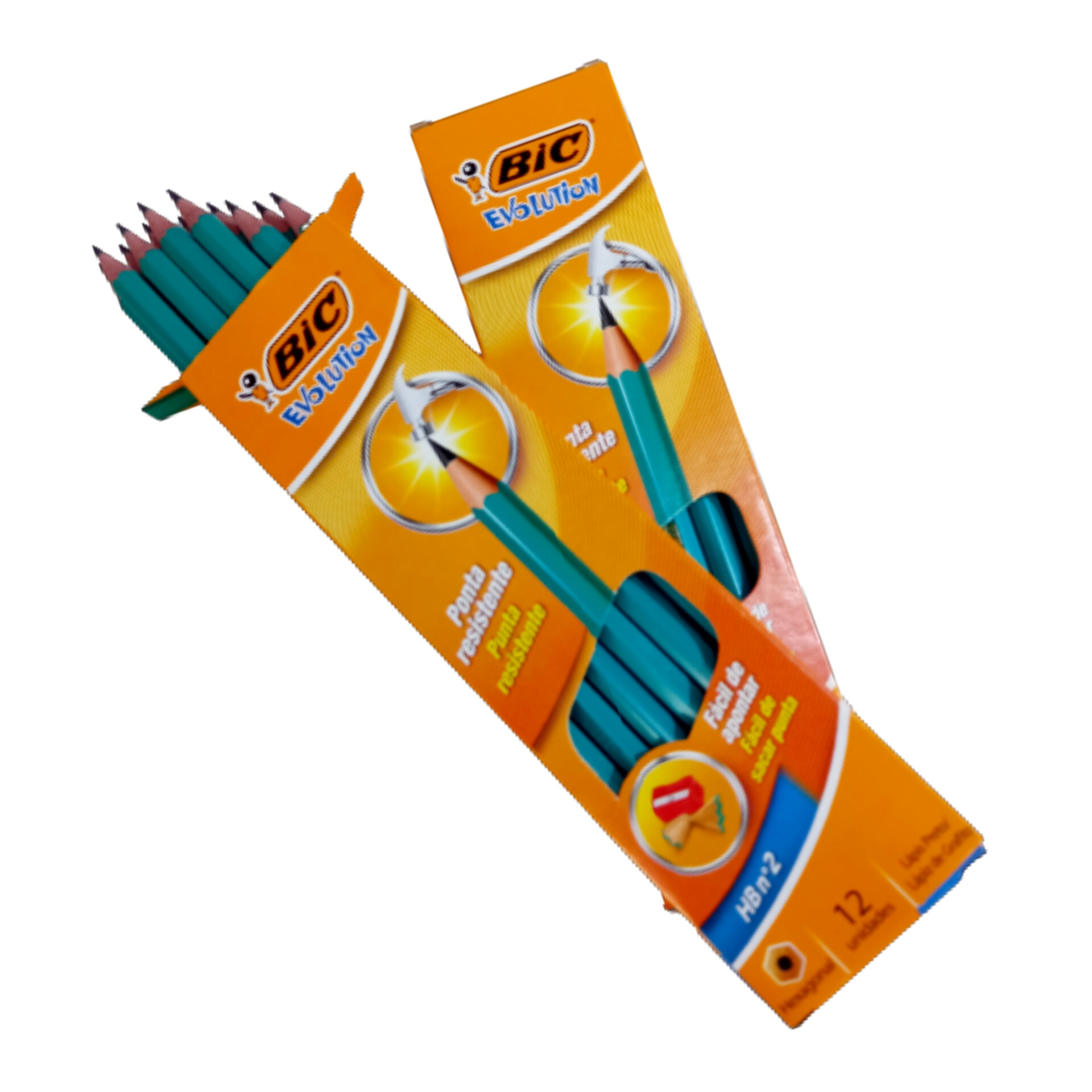 Set × 12 Lapiz negro hb2 linea Bic evolution - Cerezas